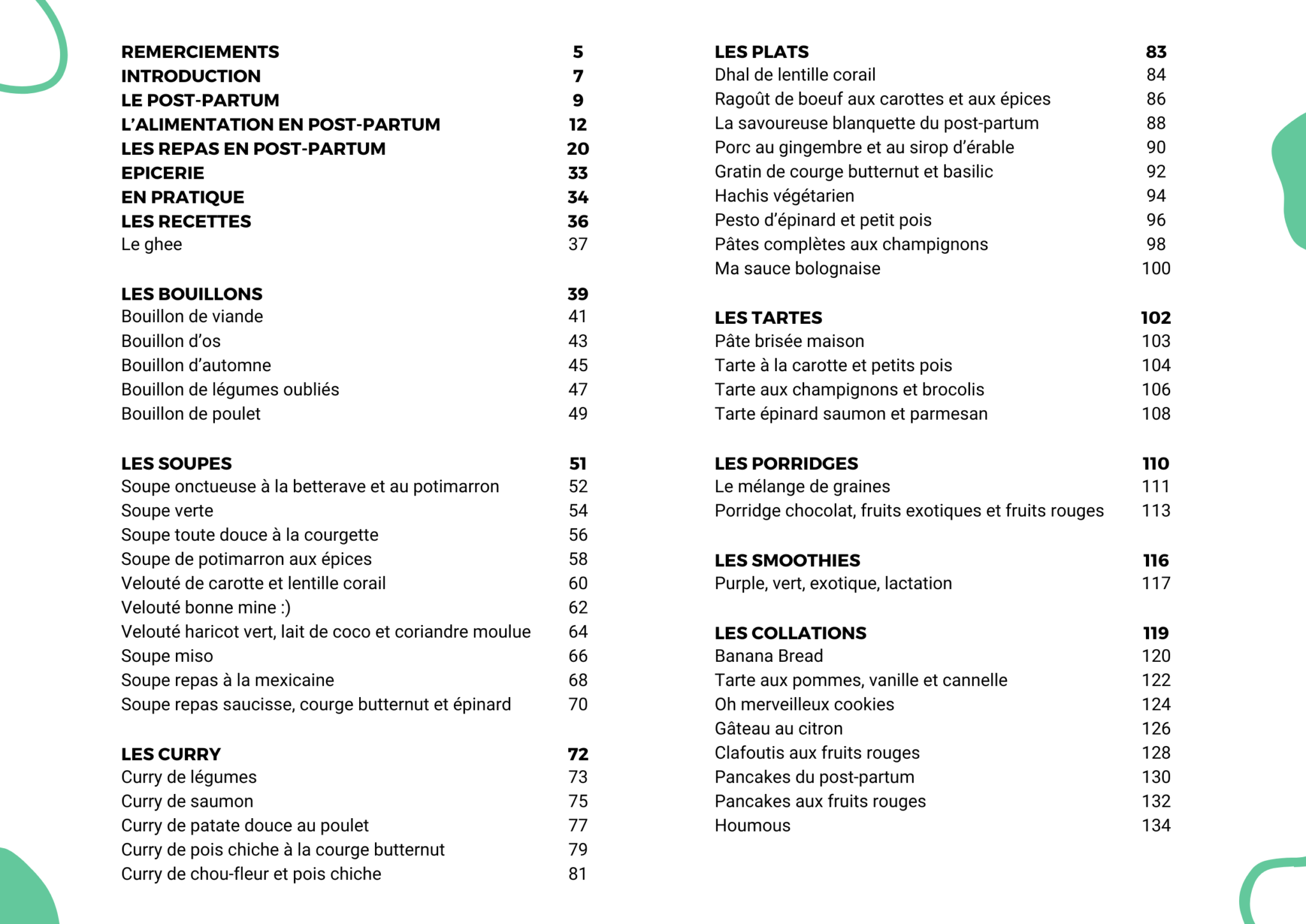 Livre 50 recettes post-partum pour la maman - Et maman tu deviendras